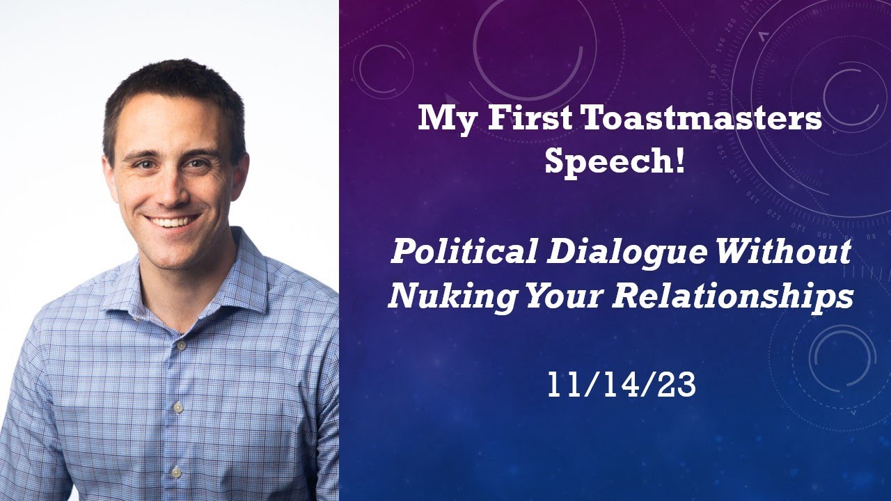 Political Dialogue without Nuking Relationships (Live Speech) - YouTube