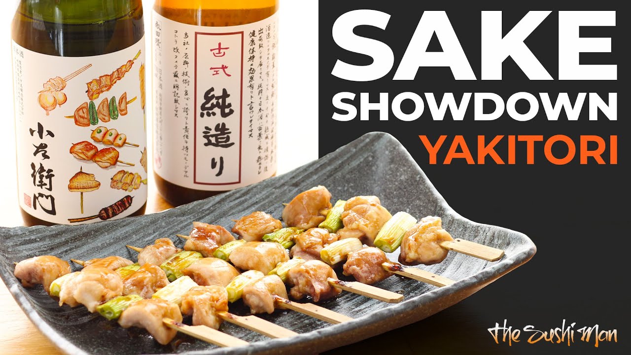 Best SAKE with YAKITORI - Akitabare vs Kozaemon Sake Showdown with The ...