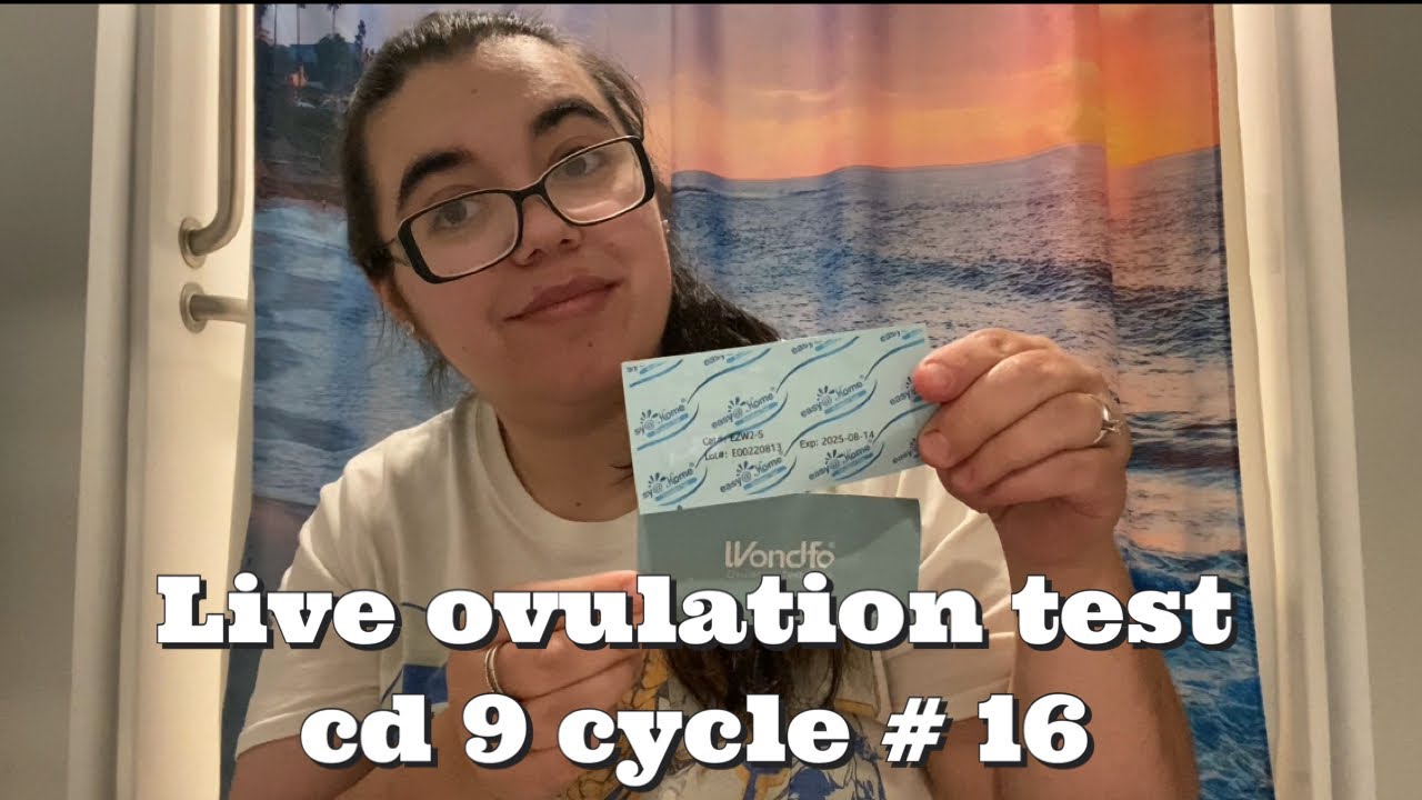 Live ovulation test cd 9 cycle # 16 - YouTube