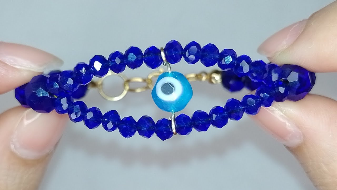 TUTORIAL DE PULSERA CON OJO TURCO 🧿 - YouTube