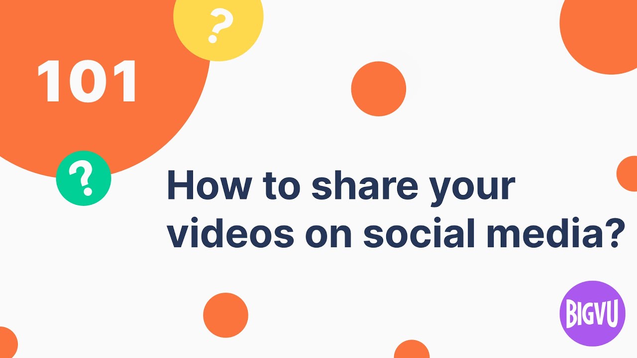 How to share your videos on social media? - YouTube