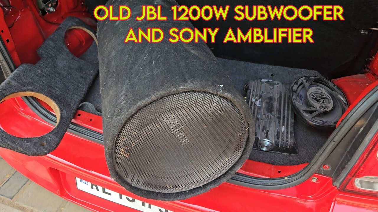 old jbl 1200w subwoofer and sony amblifier fitting |maruti alto ...