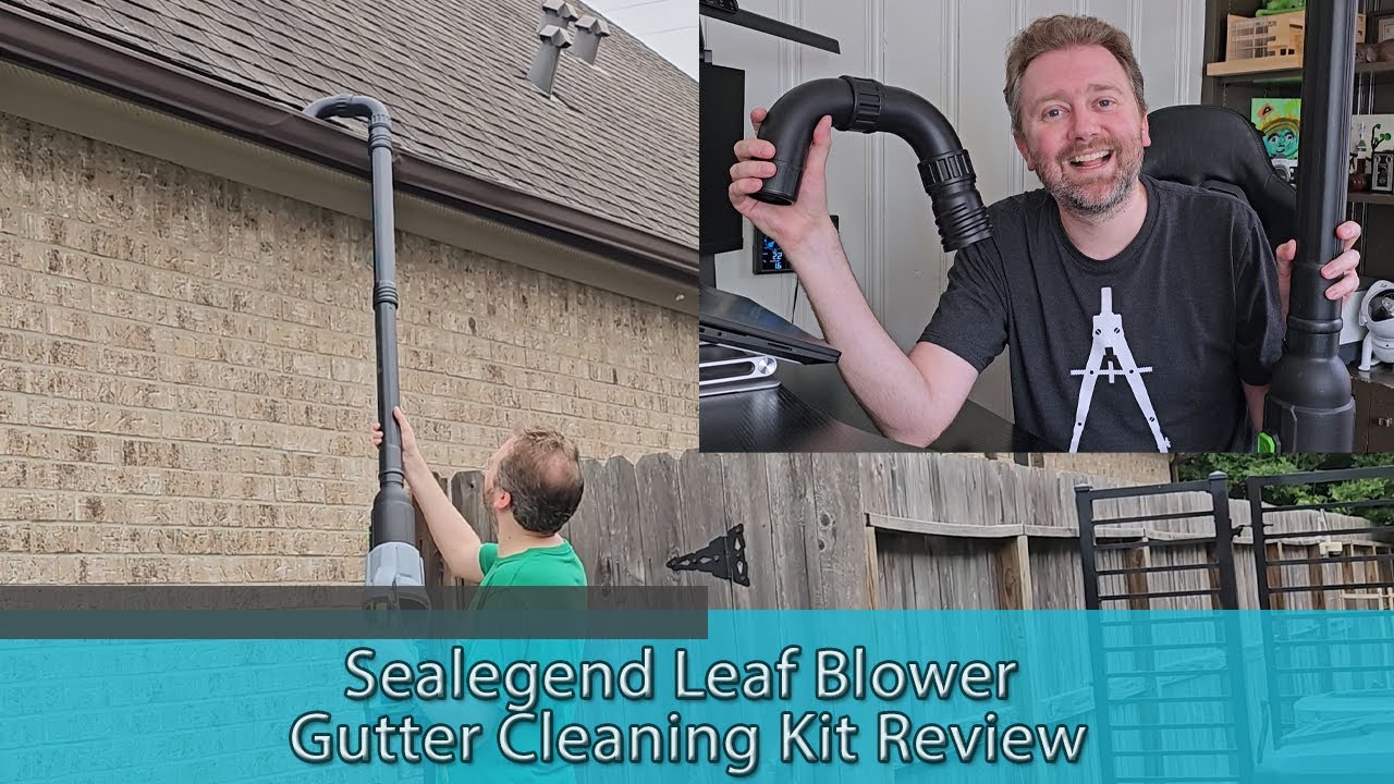 CLEAN GUTTERS FAST - Sealegend Leaf Blower Gutter Cleaning Kit Review ...