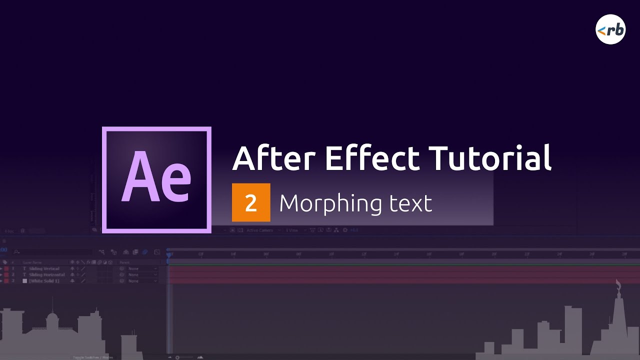 Morphing text | Adobe After Effects Tutorial | Motion Graphics - YouTube