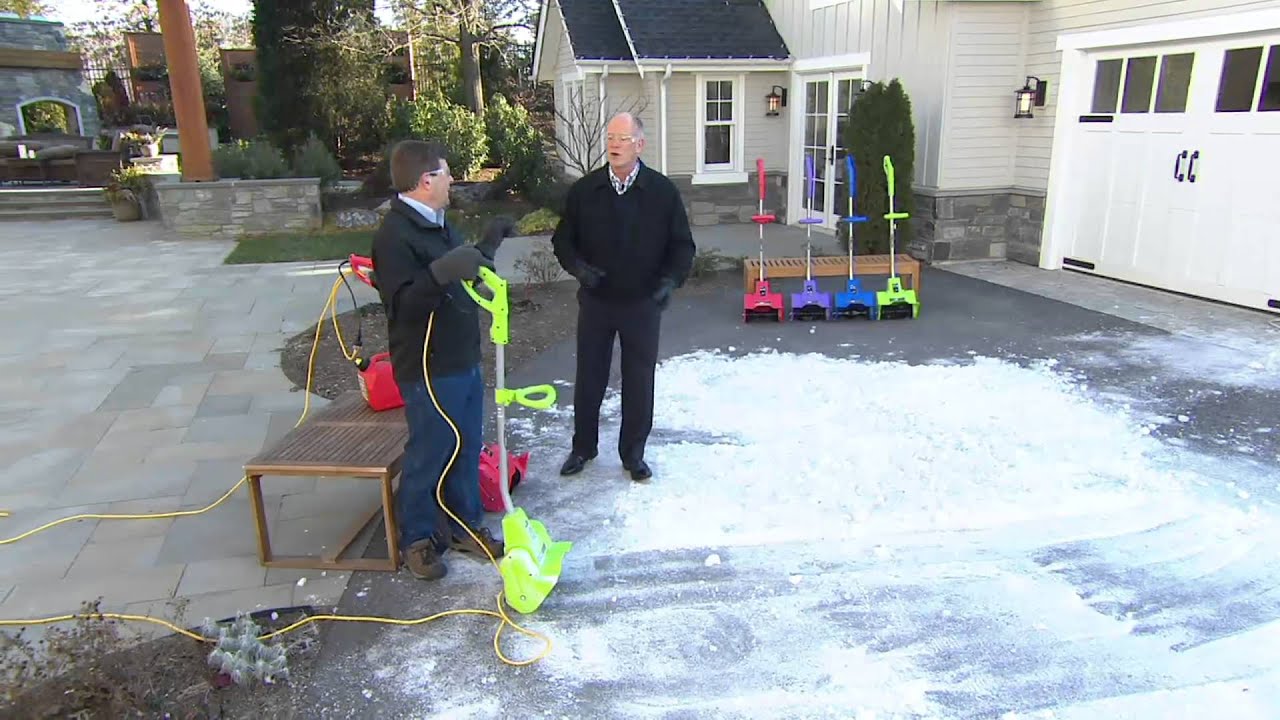 Earthwise 9 AMP Corded Electric 10" Snow Thrower on QVC - YouTube