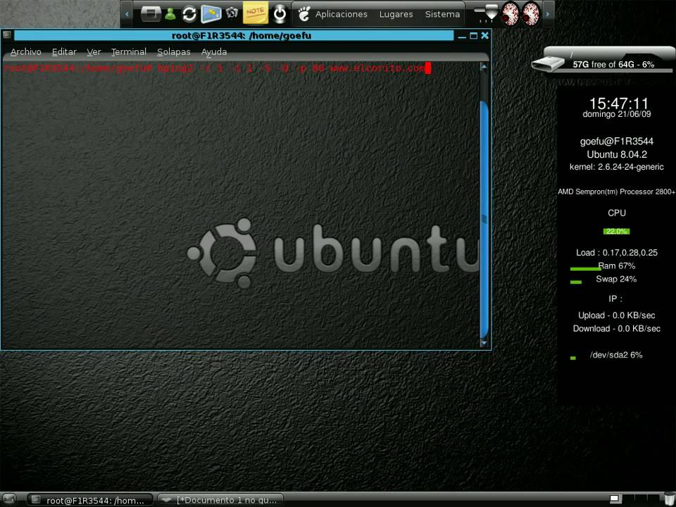 Obtener ISN con "Hping2 " - YouTube