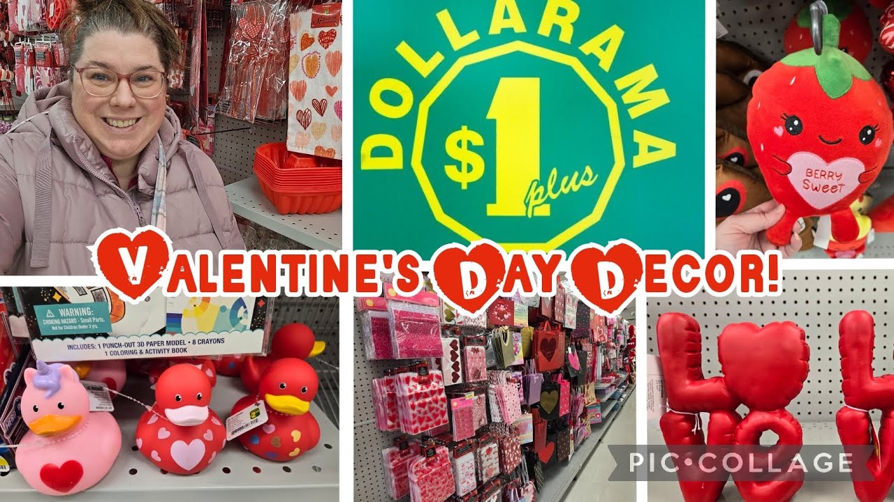 Dollarama Valentine's Day Decorations! Let's see what's new! Heart ...