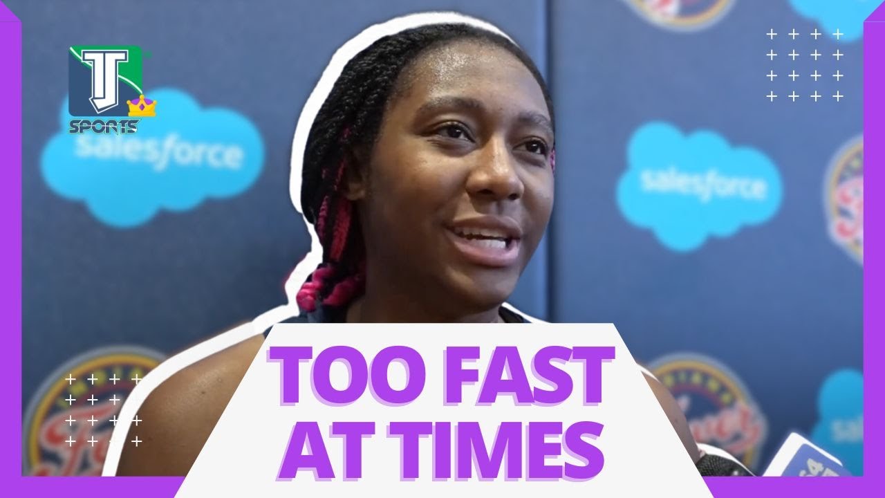 Aliyah Boston EXPLAINS when the Fever should SLOW DOWN their pace - YouTube