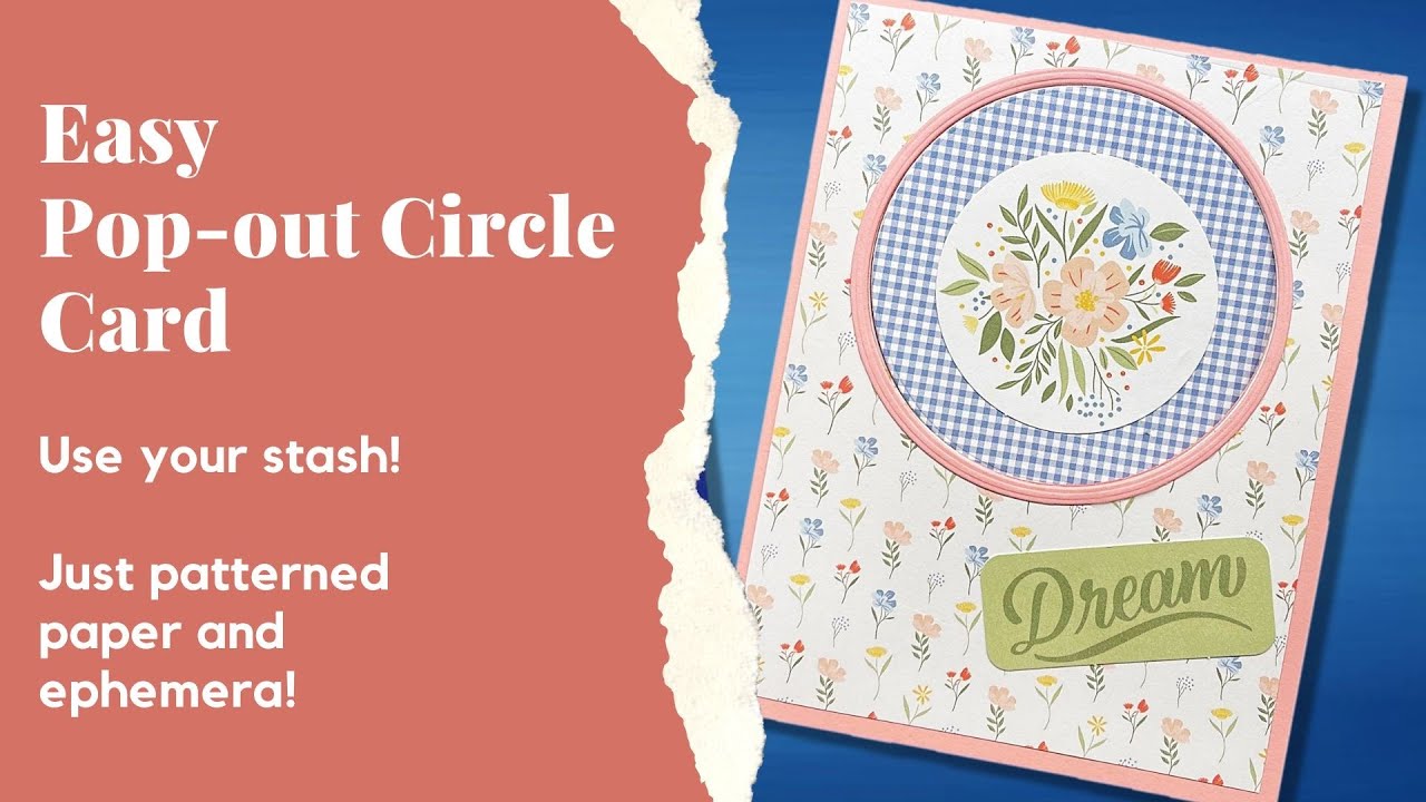 Pop-Out Circle Fancy Fold Card - YouTube