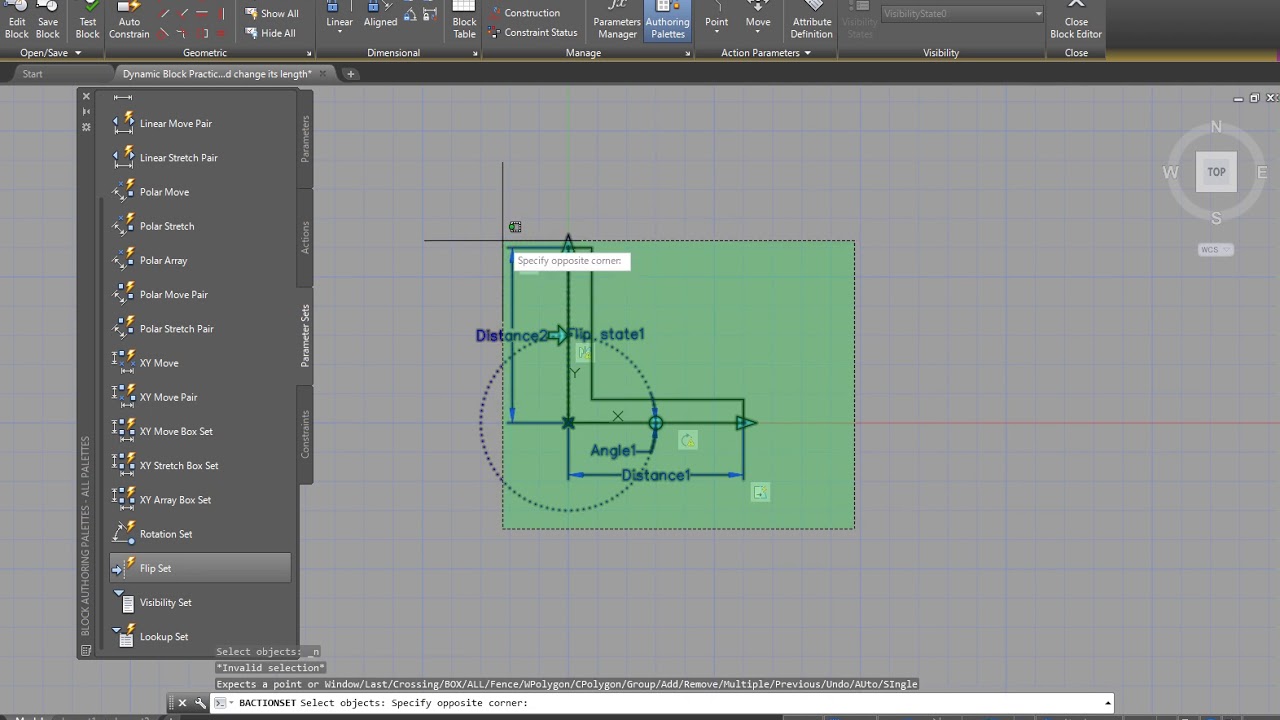 AutoCAD Dynamic Block Practical Create an L shaped plate that can ...