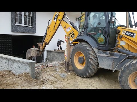 JCB 3 CX BEKO LODER arka BEKO İLE TIRMIK NASIL ÇEKİLİR JCB 3CX back ...