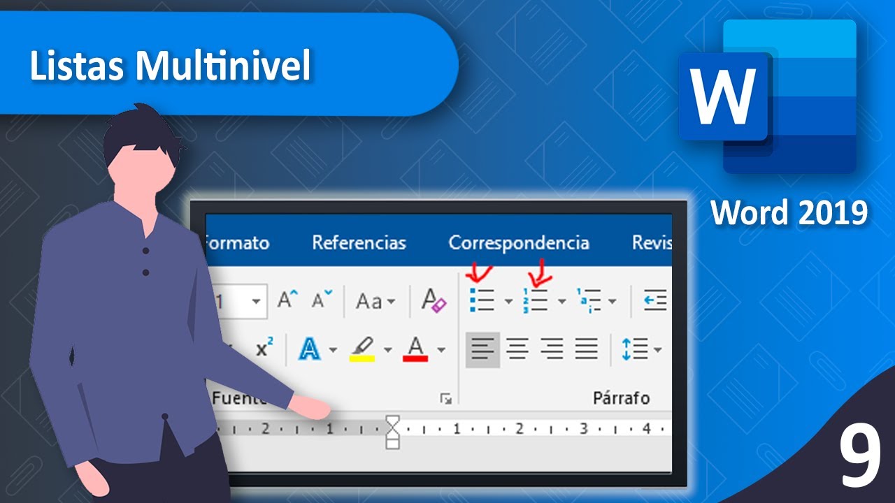 Como crear listas Multinivel en Word 🔥🔥🤘👨‍💻🎬 - YouTube