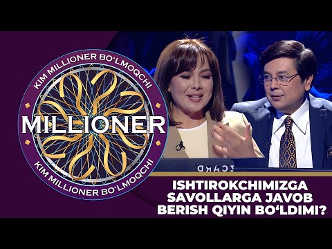 Kim Millioner Bo‘lmoqchi? - ISHTIROKCHIMIZGA SAVOLLARGA JAVOB BERISH QIYIN BO‘LDIMI?