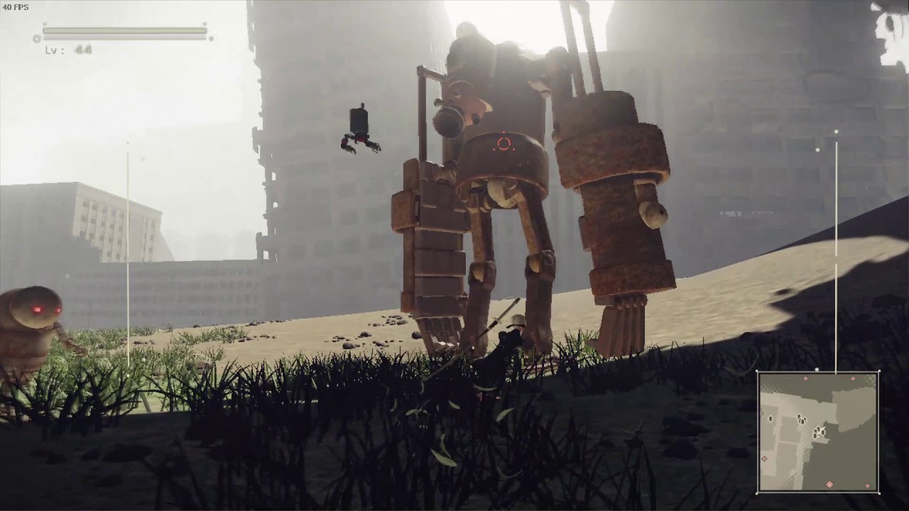 NieR Automata control a big robot. - YouTube