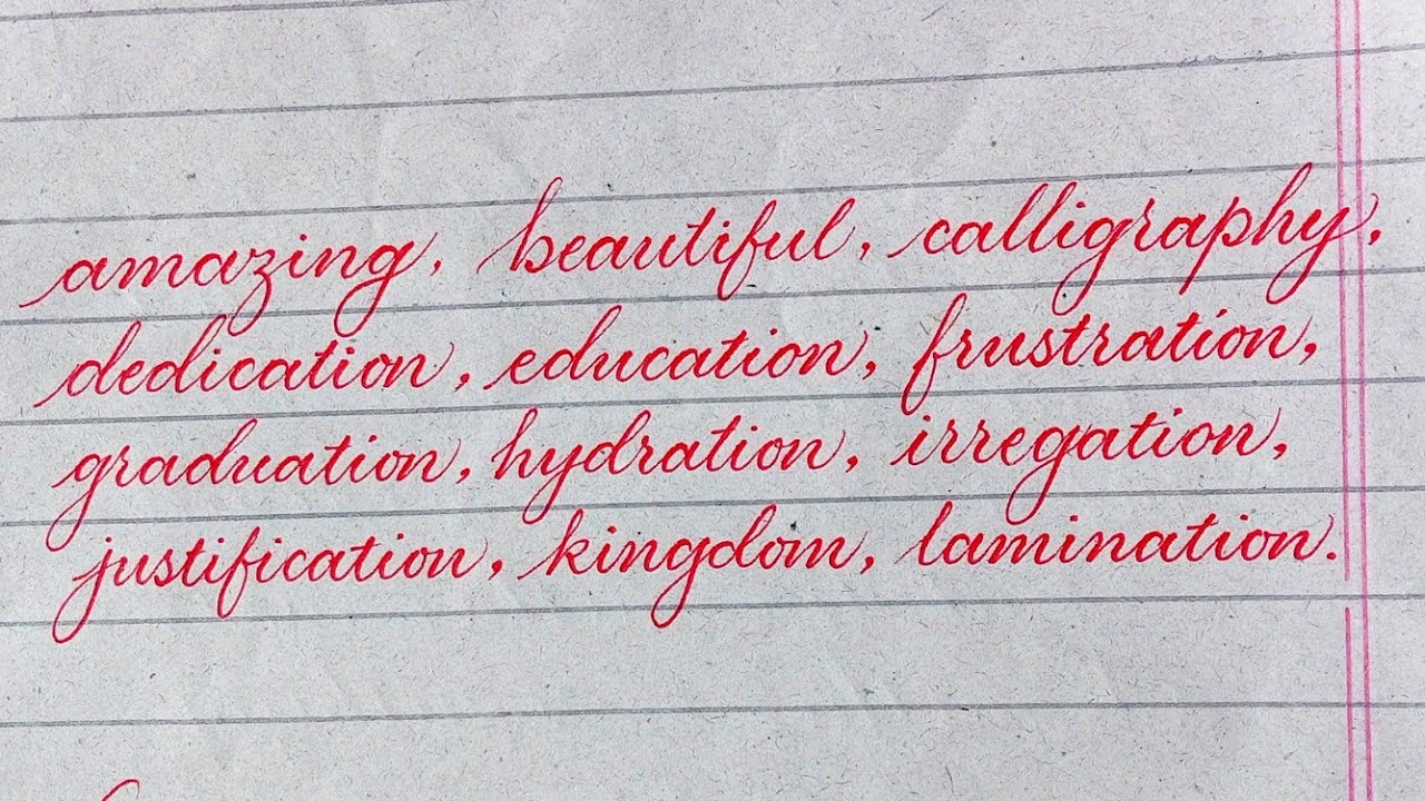 Neat and clean || cursive handwriting || impressive pen calligraphy ...
