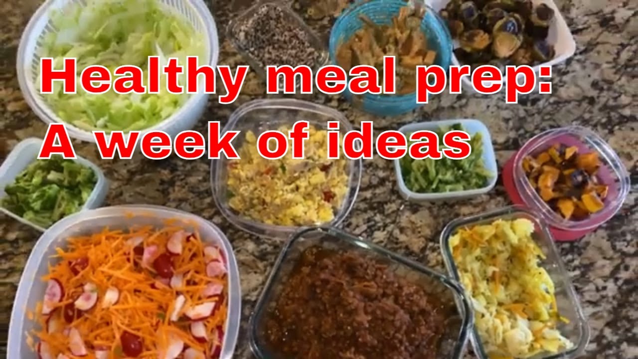 Healthy meal plan: 1 week of ideas - YouTube
