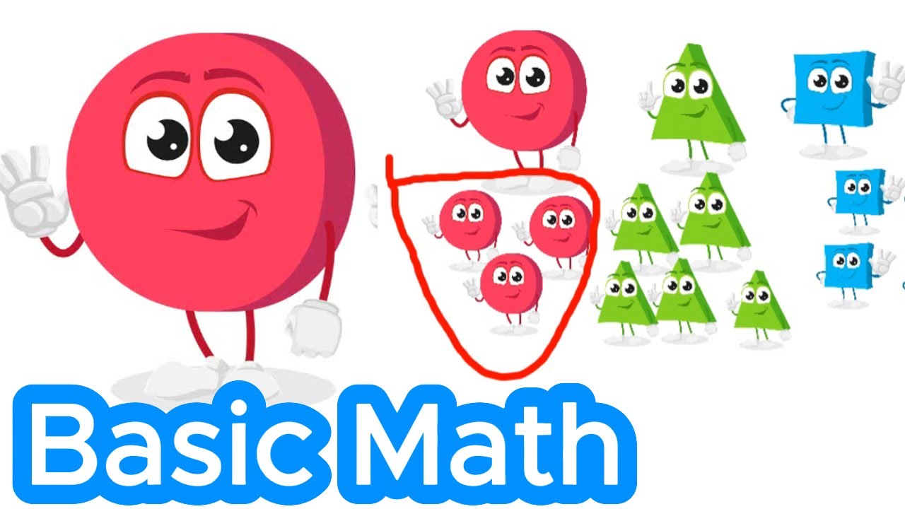 Basic Math For Kids | Fun Math with Shapes | Educational Videos for ...
