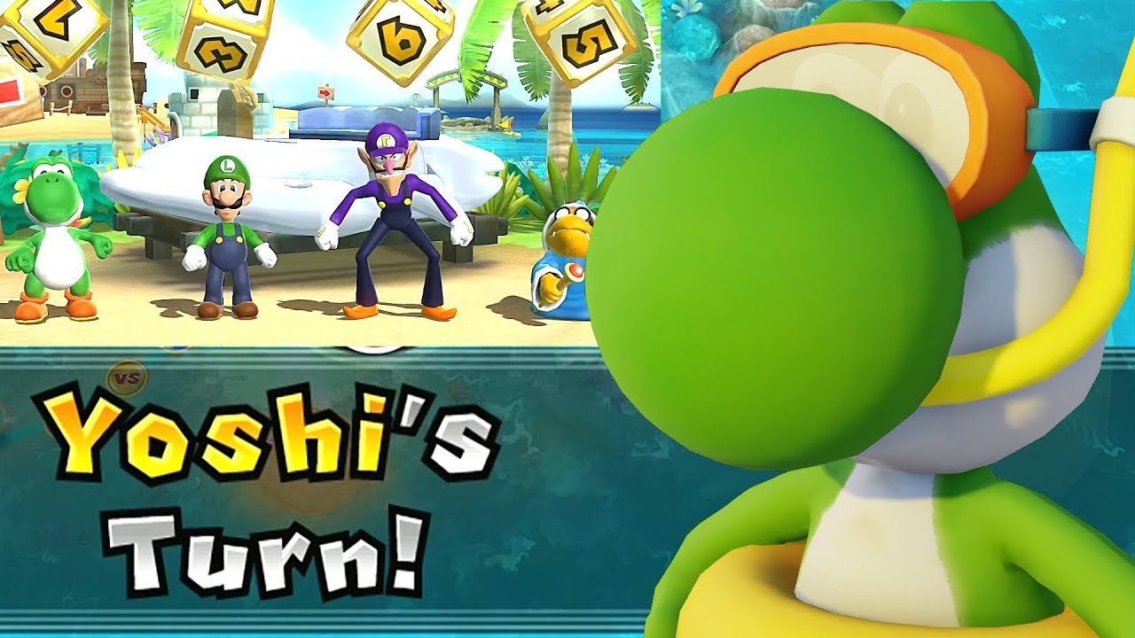Mario Party 9 Solo Mode Yoshi Blooper Beach Part 4 #435 - YouTube