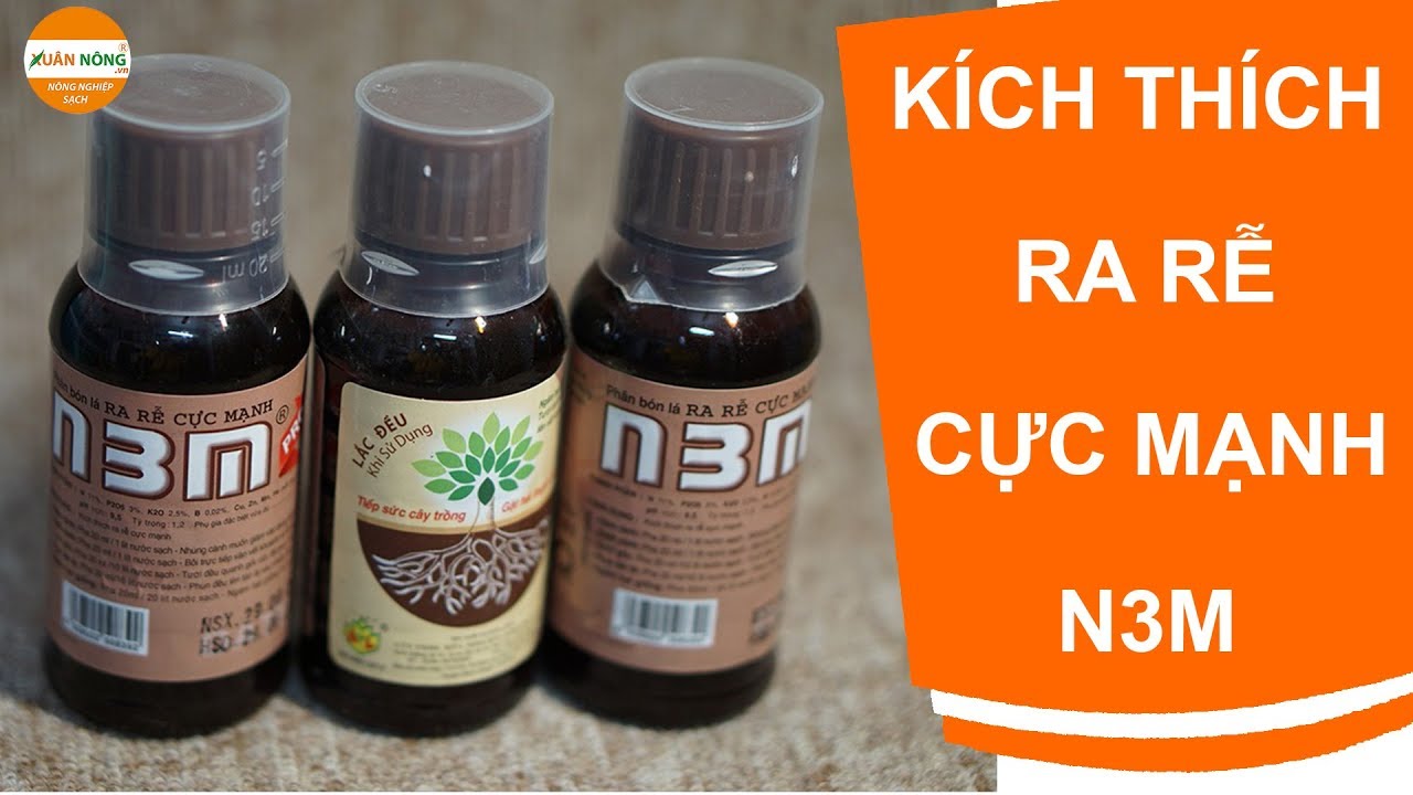 Nông nghiệp sạch | Kích thích siêu ra rễ N3M dạng mới - YouTube