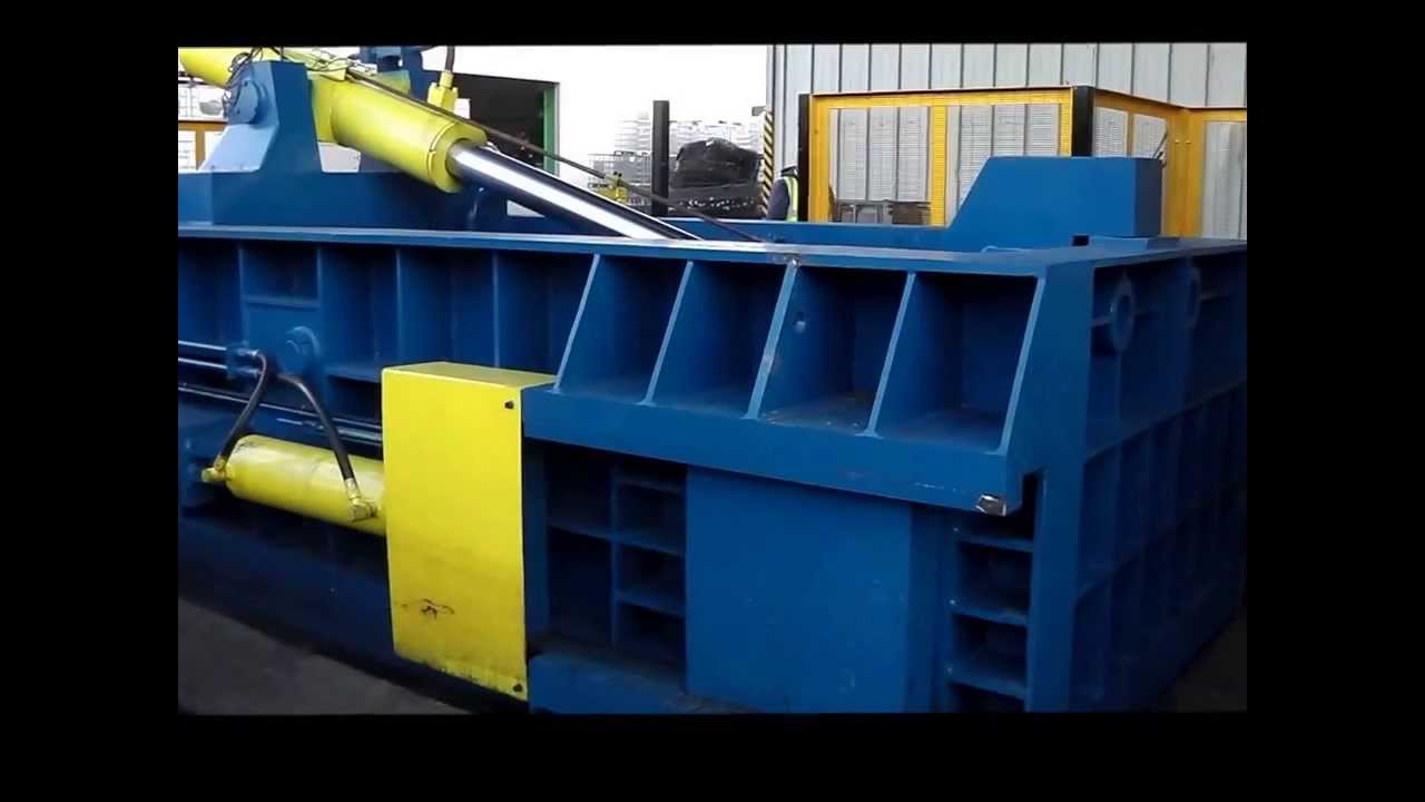 mattress spring baler - YouTube