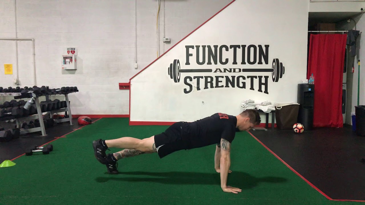 Single leg drop push-up - YouTube