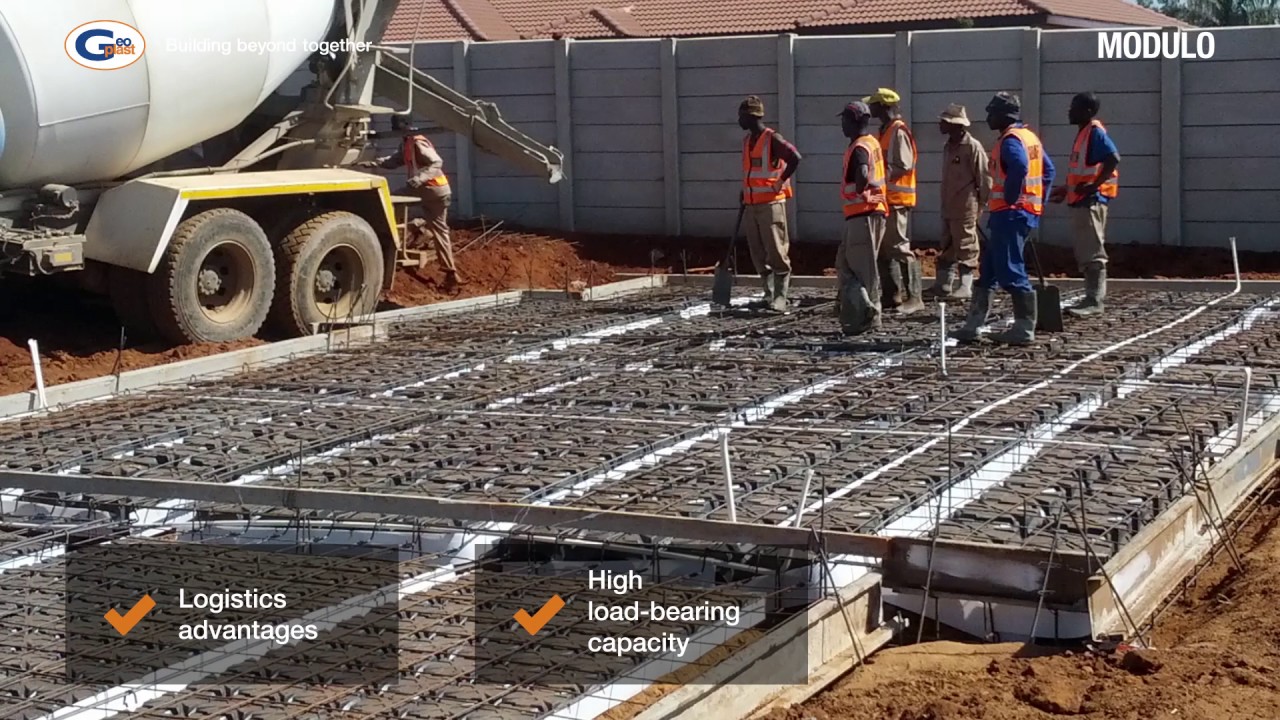 Modulo - Geoplast Permanent crawl space formwork - English - YouTube