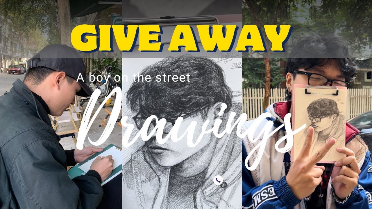 Drawing a boys on the street | Vẽ chân dung boy Phố và cái kết - YouTube