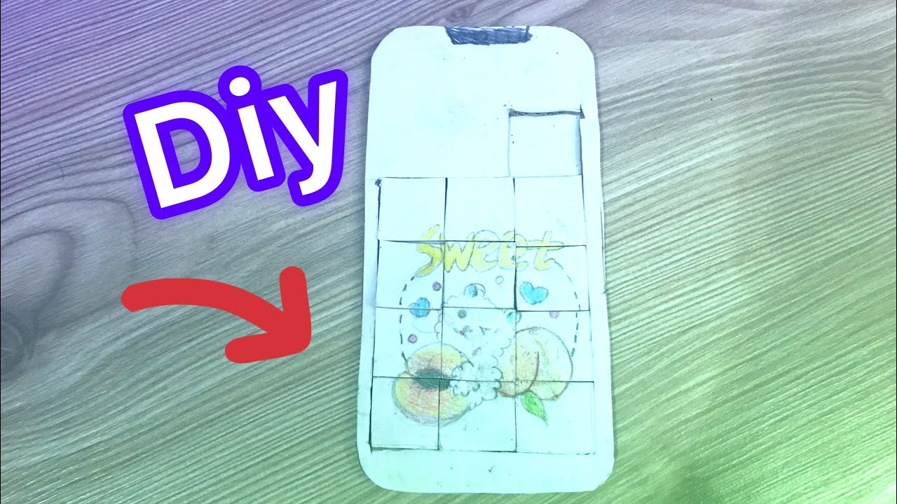 #puzzle#telefonyapboz )Kartondan telefon yap-boz yapımı/telephone ...