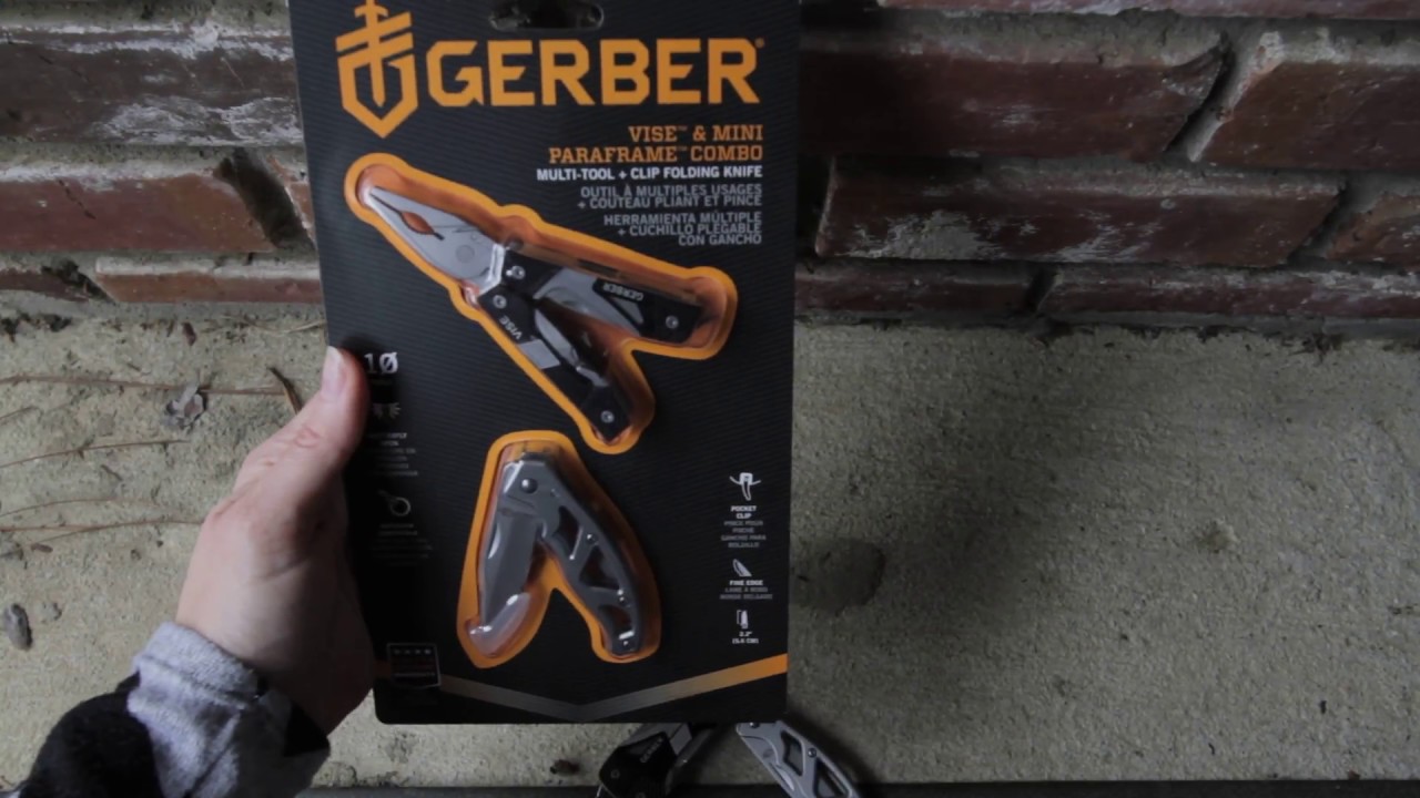 Gerber Vise and Mini Paraframe Combo deal - video presentation - YouTube