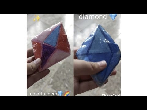 Making a Gem/Diamond Paper Squishy 💎 💞 - YouTube