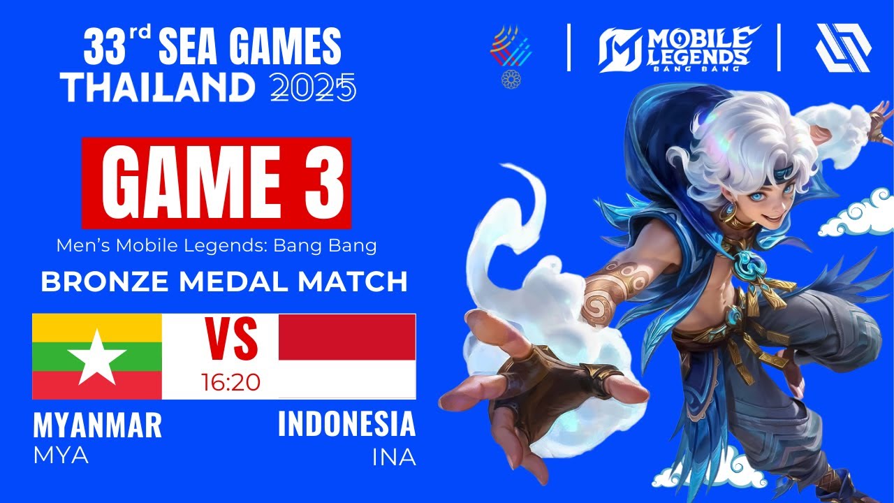 33rd SEA Games 2025 | Myanmar vs Indonesia Game 3 | MLBB Men’s Bronze ...
