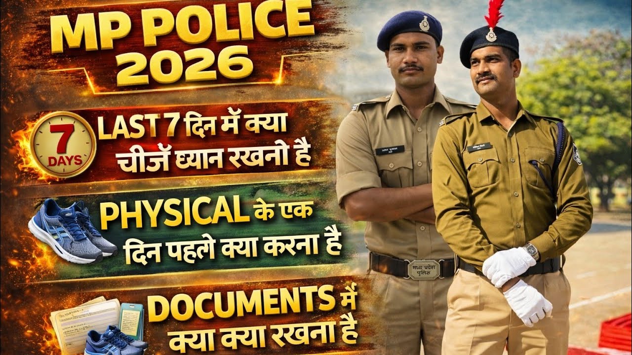 MP Police Physical | Last 7 दिन में क्या करें? | Physical के एक दिन ...