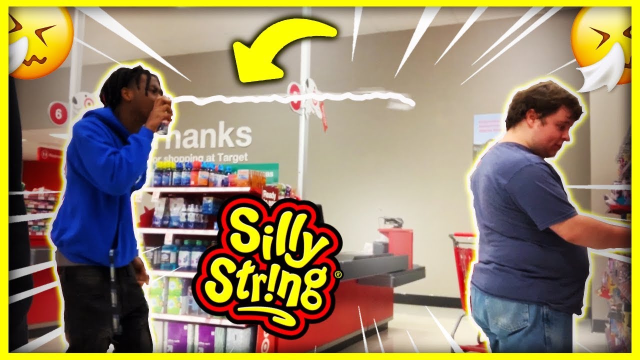 Sneezing Silly String Prank In Public!! - YouTube