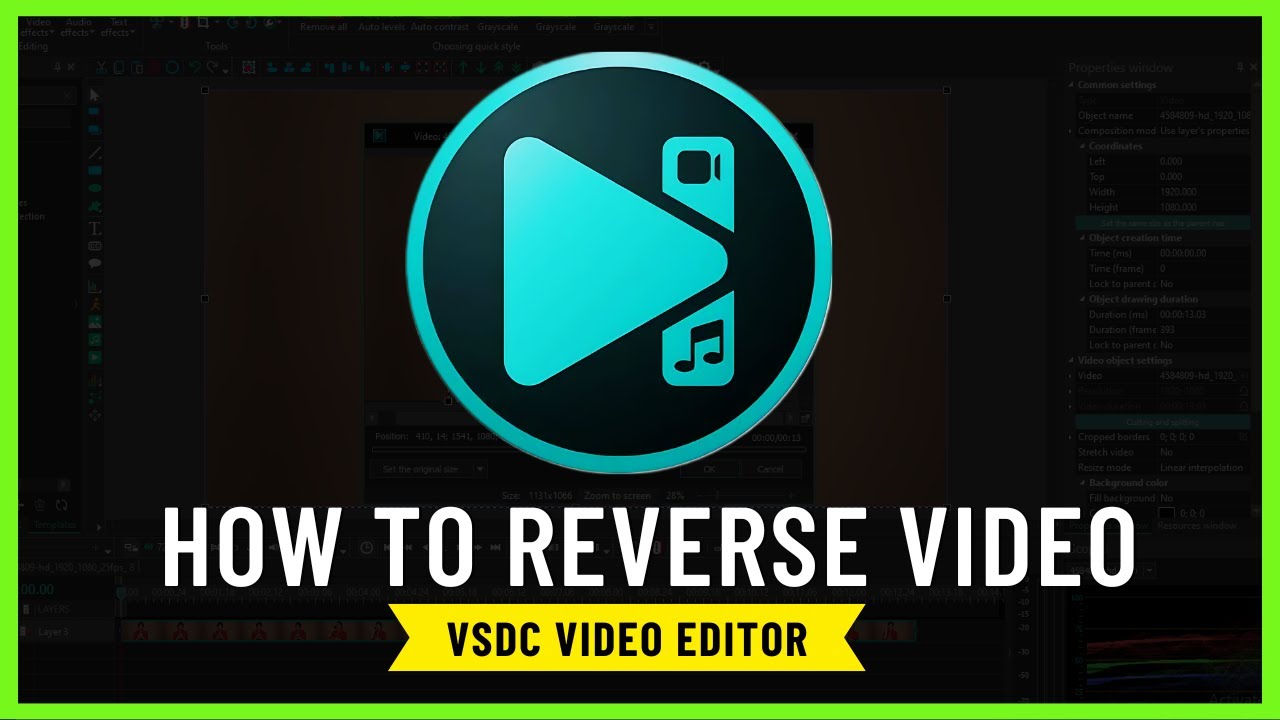 How to Reverse Video in VSDC Video Editor - YouTube