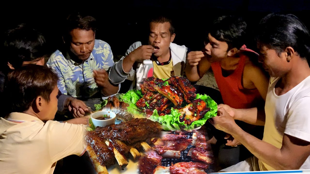 Cooking COW Ribs BBQ Recipe Eating So Yummy - YouTube