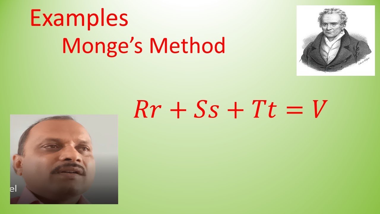 Example of Monge's Method - YouTube