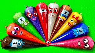 Numberblocks u0026 Alphablocks - Making GLOSSY Slime wi... | Doovi