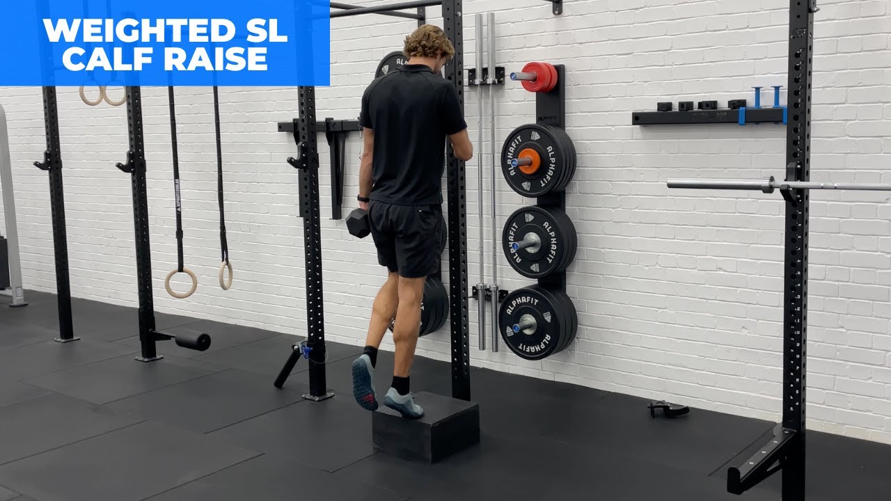 Weighted SL Calf Raise - YouTube
