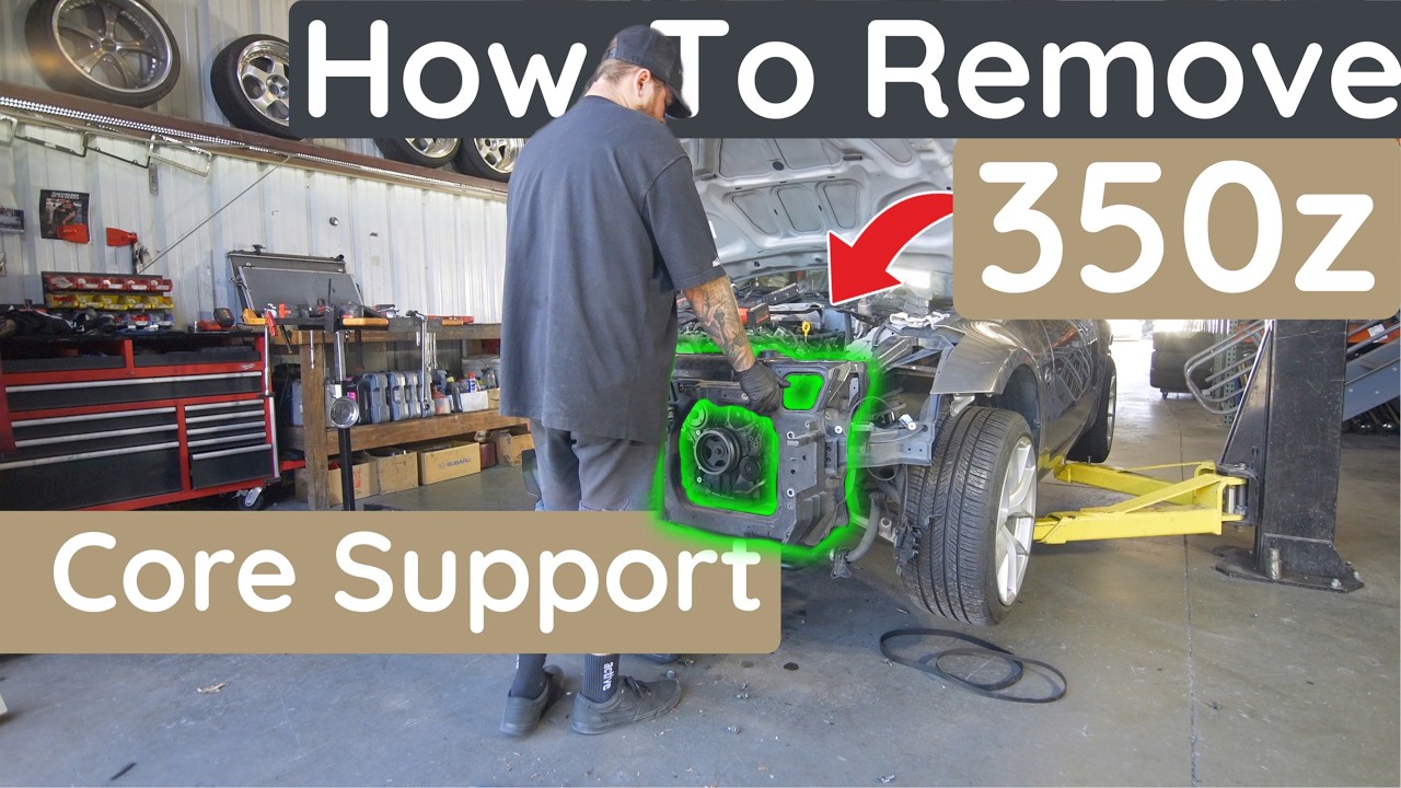 How to Remove a 350z Core Support | Complete DIY Guide - YouTube