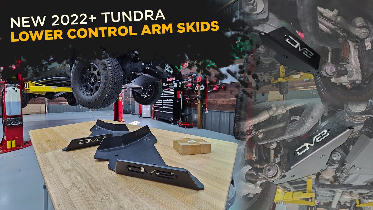New 2022+ Tundra Lower Control Arm Skid Install - DV8 Offroad | 3rd Gen ...