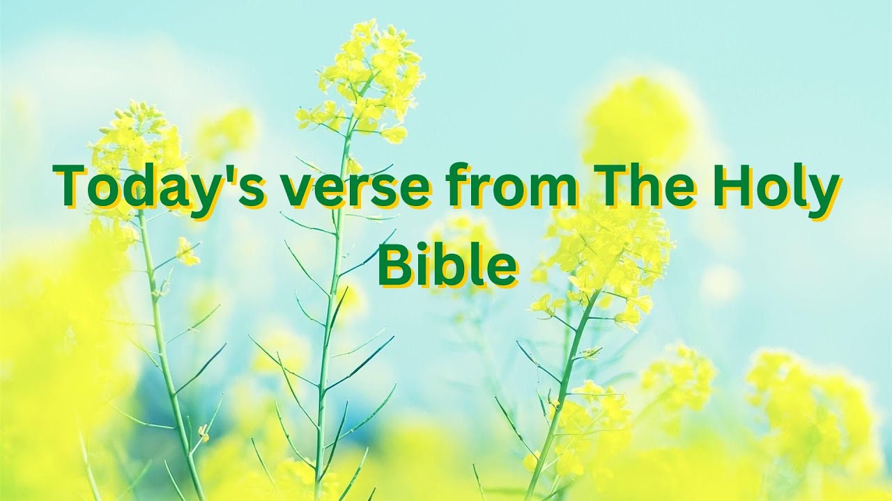 Today's verse from The Holy Bible - October 2022 -The Overflowing Cup ...