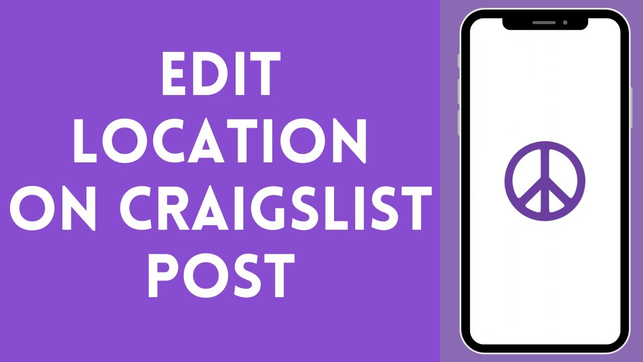 How to Edit Location on Craigslist Post (2024) | Change Location on ...