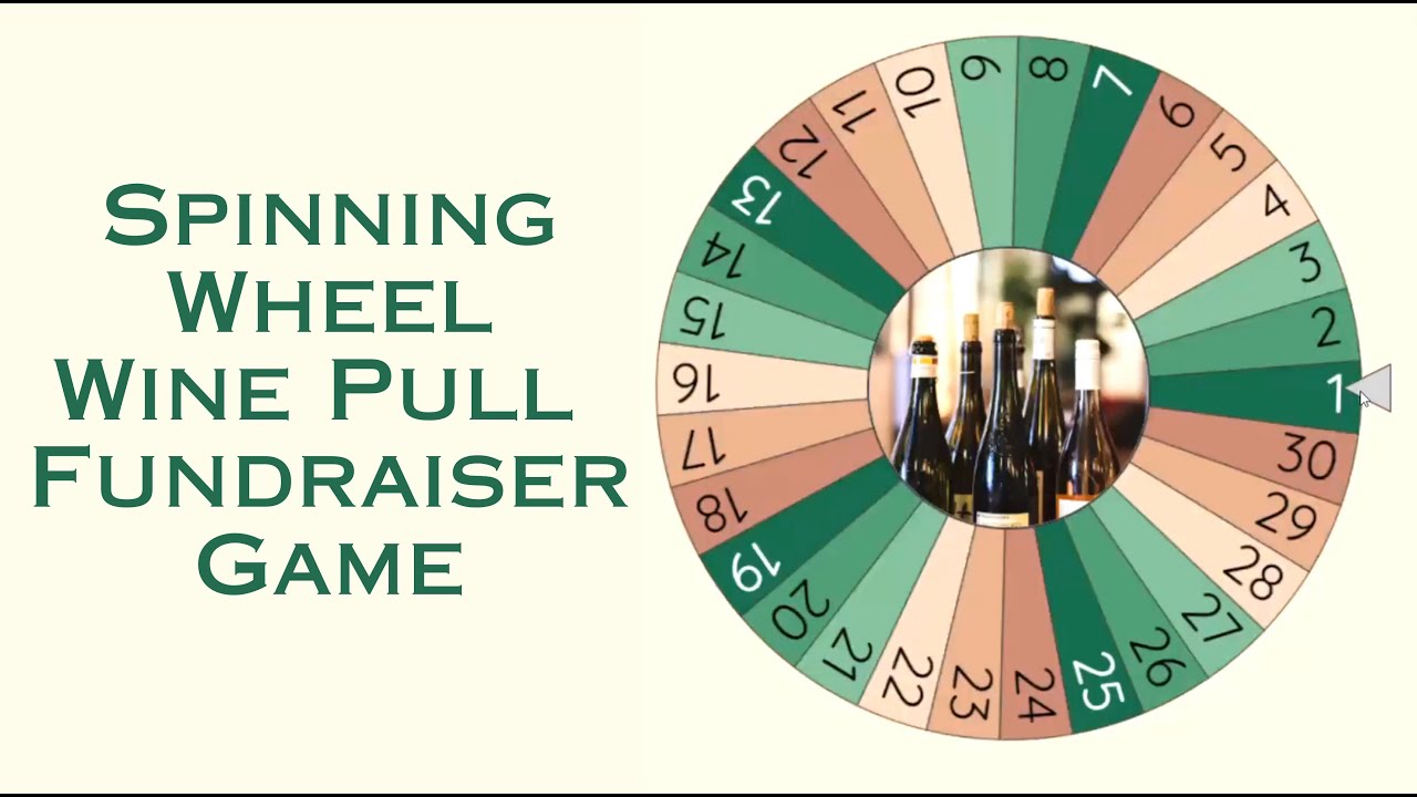 Spinning Wheel Wine Pull Fundraiser Game #fundraiseridea # ...