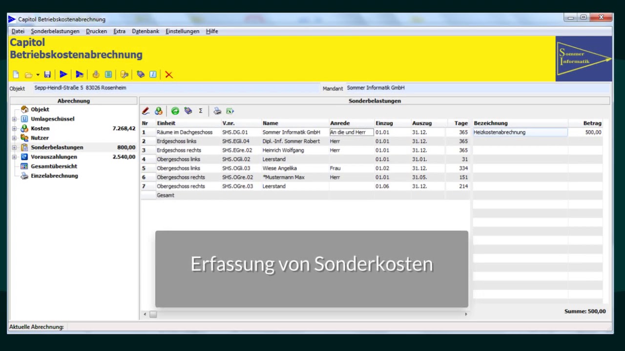 📚💰Betriebskostenabrechnung Software | Sommer Informatik | Präsentation ...