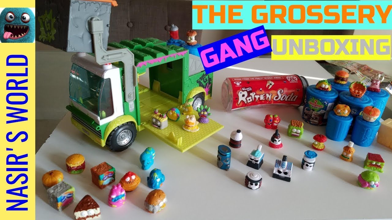 Grossery Gang Series 2 & 3 Unboxing | Toy Review | Yuck Bar, Rotten ...