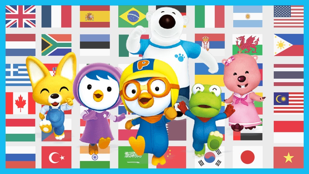 Pororo the Little Penguin in different languages and different ...