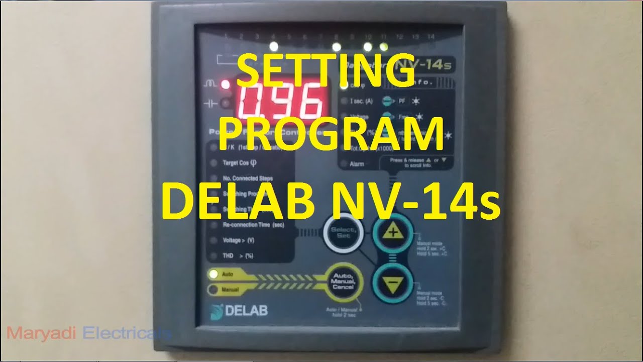 Setting Program DELAB NV-14s, Setting program modul cap bank, Setting ...