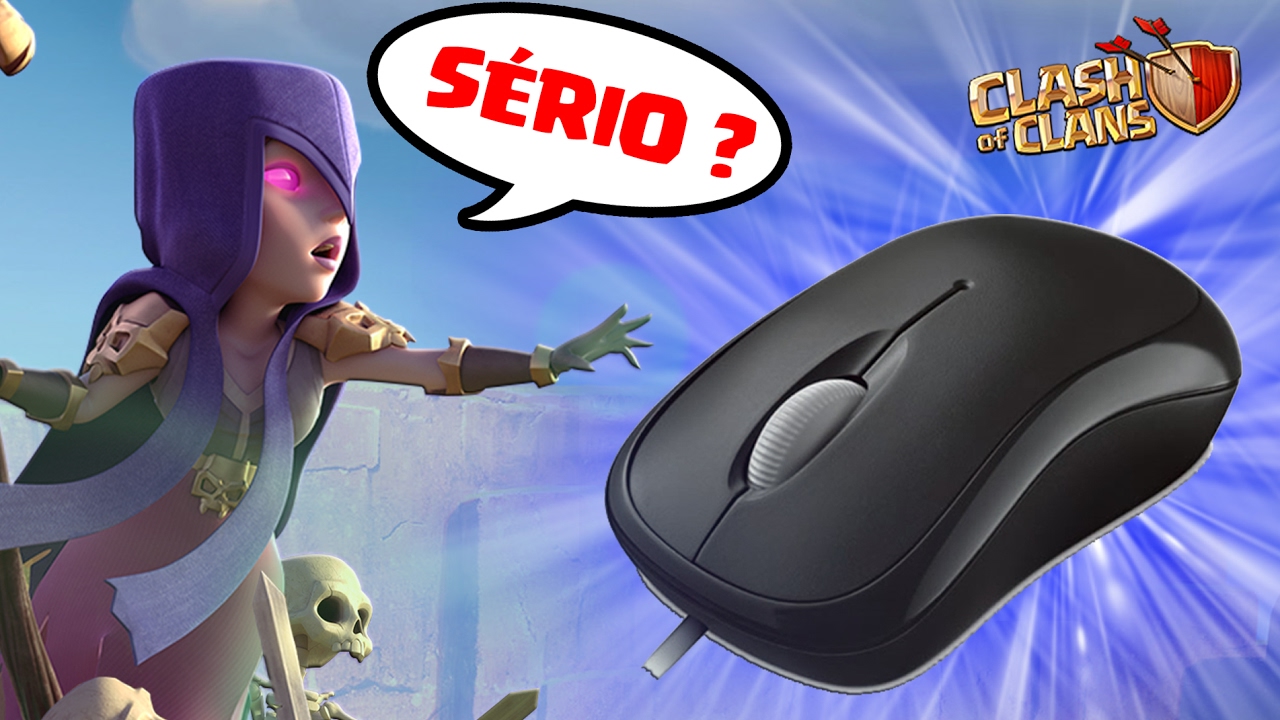 INCRÍVEL !! USE UM MOUSE PARA JOGAR CLASH OF CLANS, CLASH ROYALE E ...