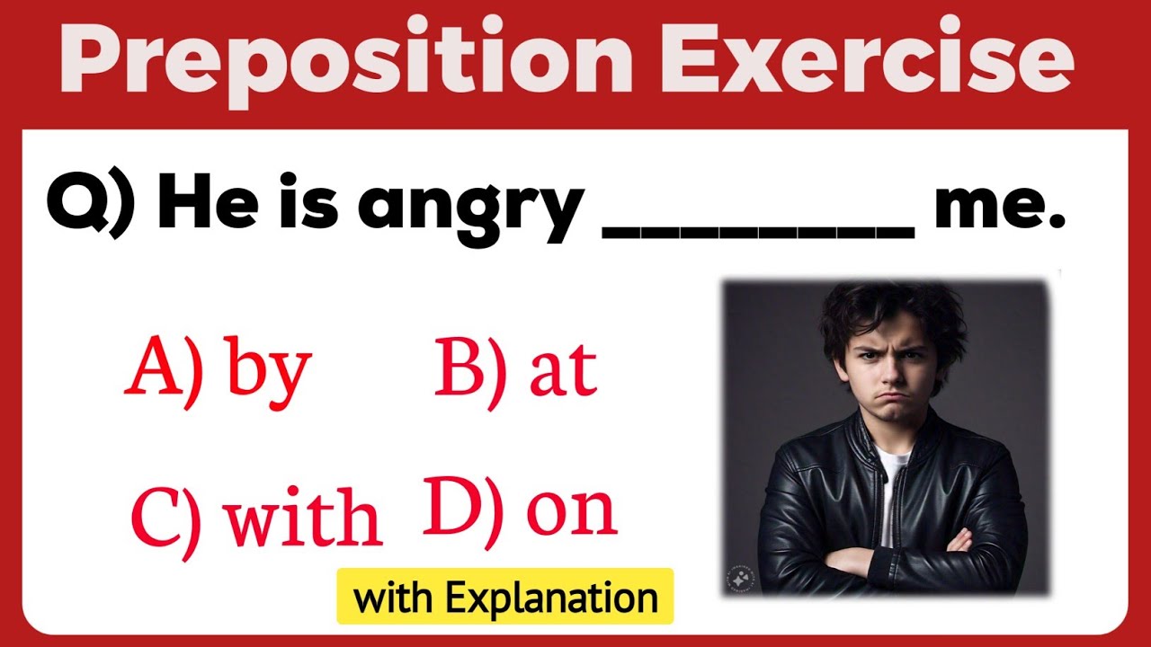 Preposition Exercise with Explanation | Part 4 | English Grammar | Mock ...