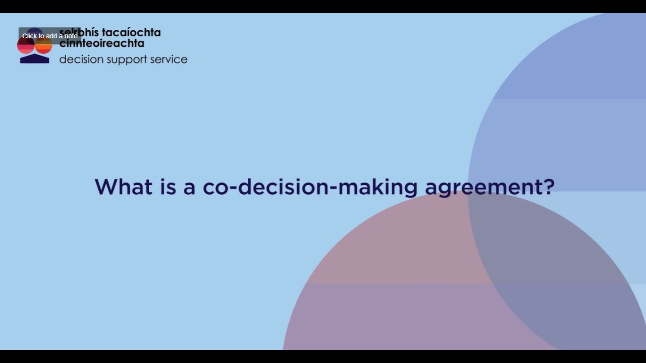 DSS Information: Co-Decision-Making Agreement - YouTube
